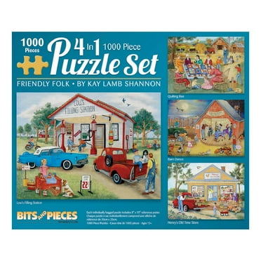 Bits and Pieces Standard 1000 Piece Puzzle Plateau w/ Storage Drawers ...