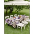 52x70 Tablecloth Rectangle, Purple Iris Outdoor Tablecloth with ...