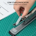 Long Reach Stapler Heavy Duty Stapler with Middle Seam, Built-in Ruler ...