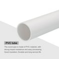 PVC Rigid Round Pipe 36mm ID 40mm OD 20cm/8" Length White High Impact ...