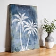 Blue Palm Tree Canvas Wall Art for Living Room, Summer Tropical Beach ...