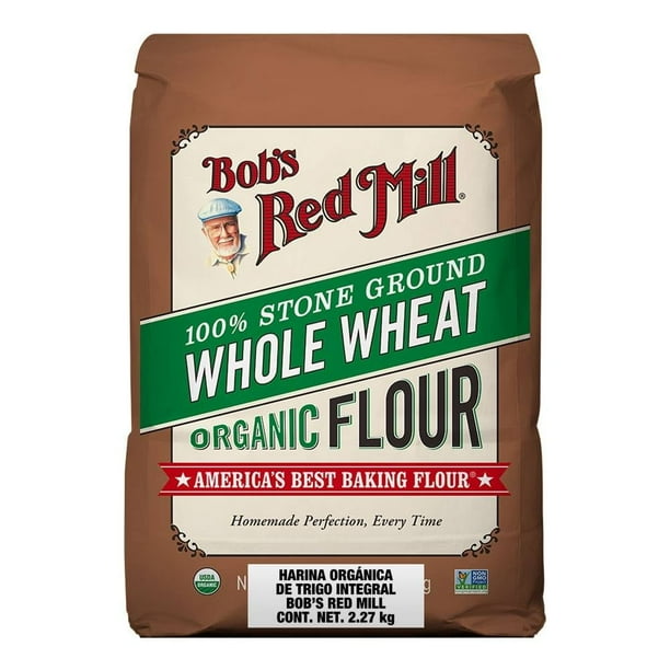 Harina de trigo Bob's Red Mill integral orgánica 2.27 kg | Walmart en línea