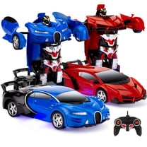 1:18 Scale Transform RC Car Robot, 2.4G Remote Control, One Button ...