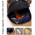 AZXY Vintage Canvas Sling Crossbody Bag, Neutral Khaki Casual Chest Bag ...