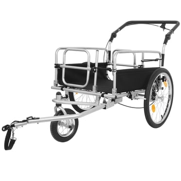 Xspec Bicycle Pull Behind Cart Wagon, 2-in-1 Bike Cargo Trailer ...