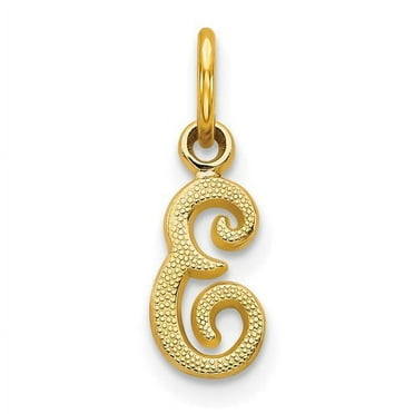 Finest Gold 10K Yellow Gold Initial C Charm - Walmart.com