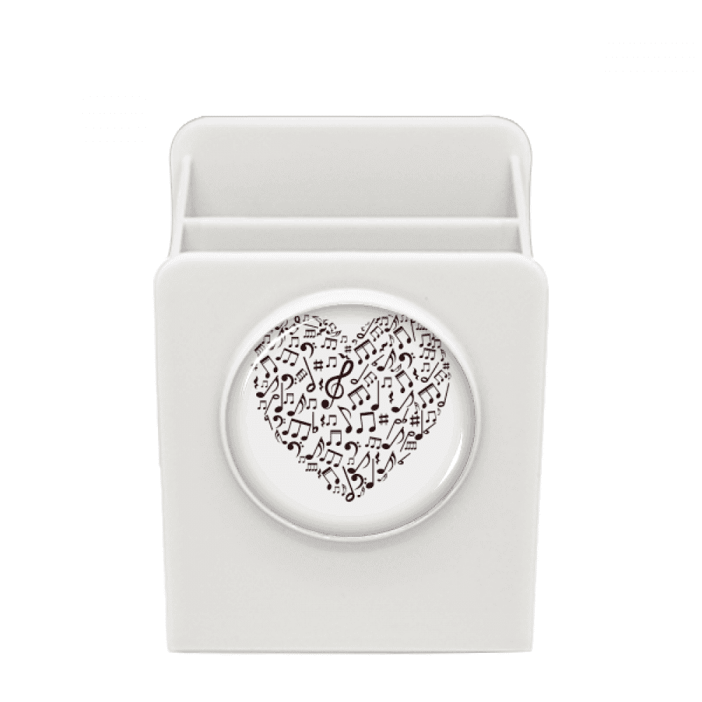Paper Texture Heart Music Notes Desk Pencil Holder Cup Pen Organizer ...