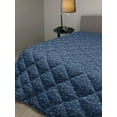 Blue Floral Down Alternative Comforter, Simplicity of Flower Petals ...