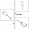 BESTYASH 1Set Silver Battery Hold Down Bolts for Car Battery Bracket ...