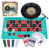 Roulette Wheel Set – 16-Inch Gambling Wheel with Reversible Roulette ...