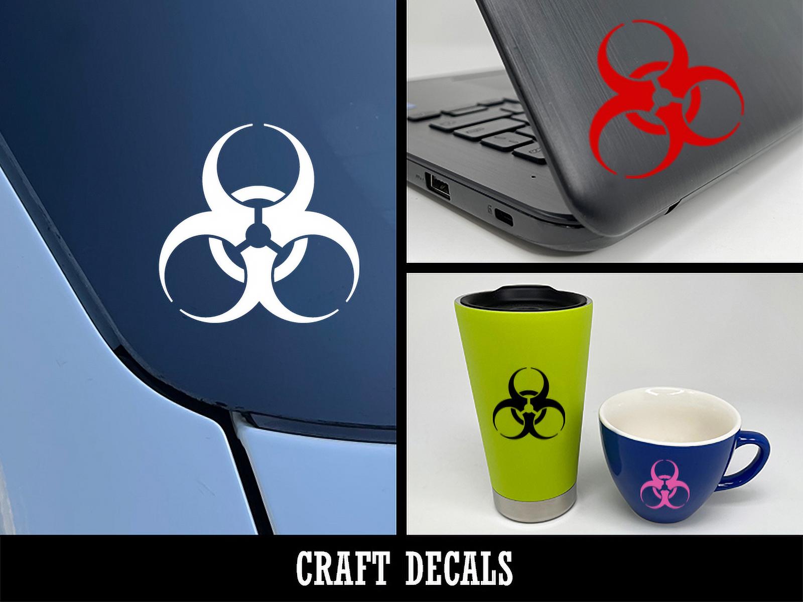 Biohazard Symbol Craft Vinyl Indoor Outdoor Decal Sticker - Sunflower ...