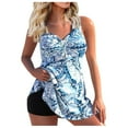 Jsaierl Tankini Swimsuits For Women 2 Piece With Shorts Summer Ladies