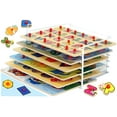 Bundaloo Toddler Puzzles Set of 6 with Storage Rack - Wooden Peg Puzzle ...