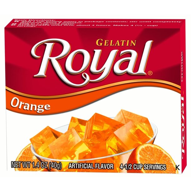 Jel Sert Royal Gelatin Orange, 1.4 Oz, 12 Count - Walmart.com - Walmart.com