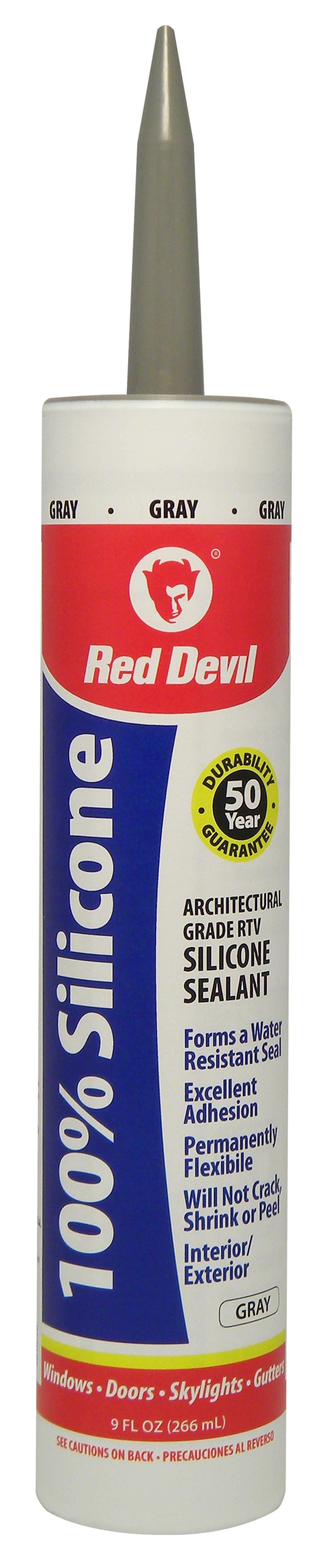 Red Devil 081650 Silicone Sealant - Gray - Walmart.com