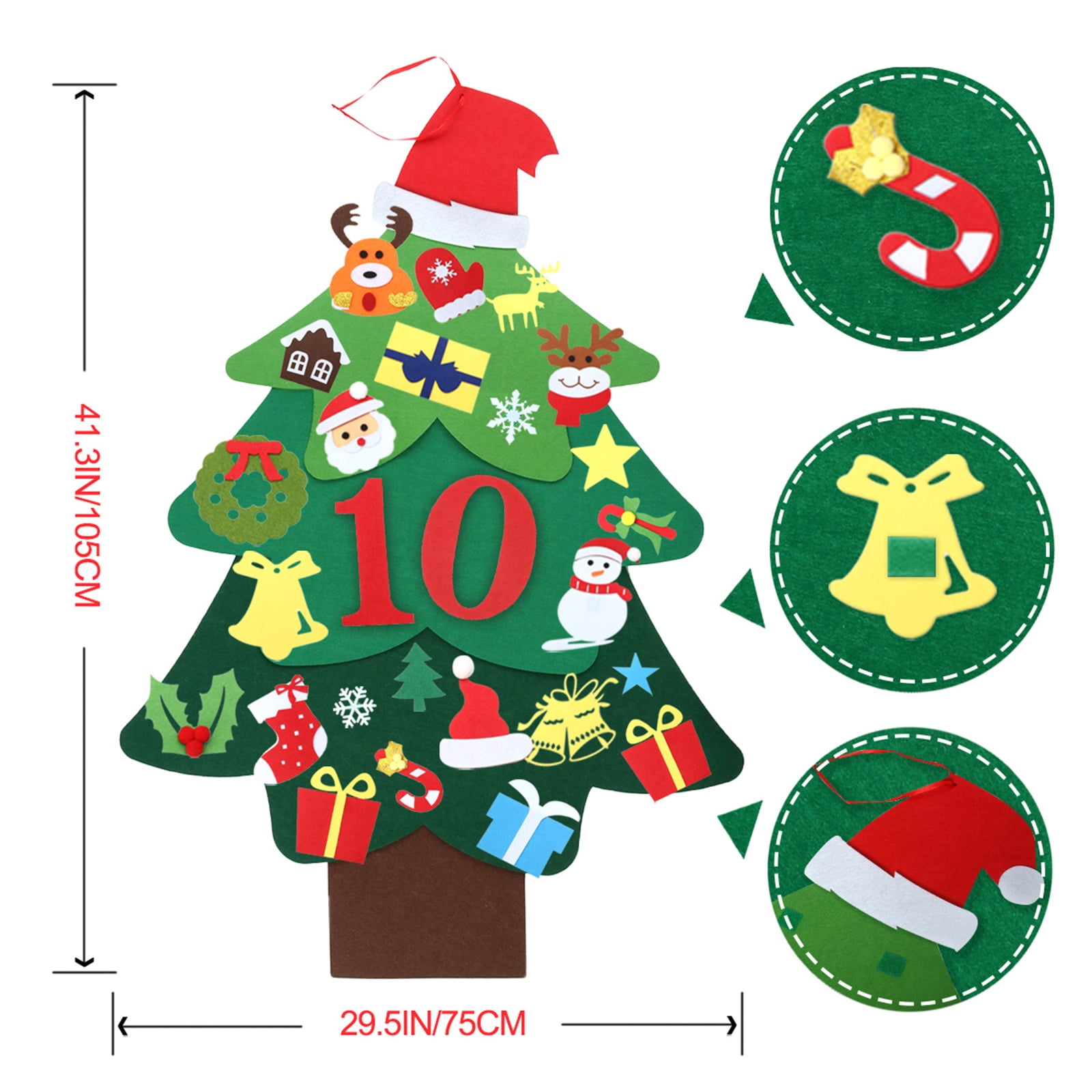 Felt Christmas Tree For Kids Wall 3 2ft Felt Christmas Tree For felt-christmas-tree-for-kids-wall-3-2ft-felt-christmas-tree-for