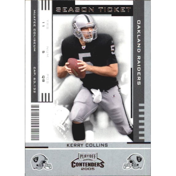 2005 Playoff Contenders #70 Kerry Collins NFL Football Trading Card ...