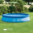 Intex Inflatable Easy Set Above Ground Pool with Quick Air Pump and ...