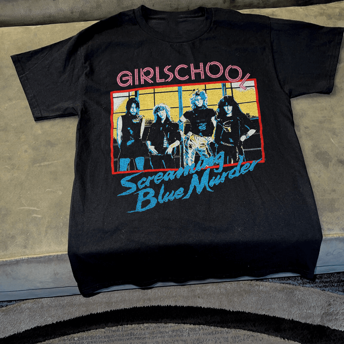 Click here for Leadfashion Girlschool Band Black T-Shirt Cotton F... prices