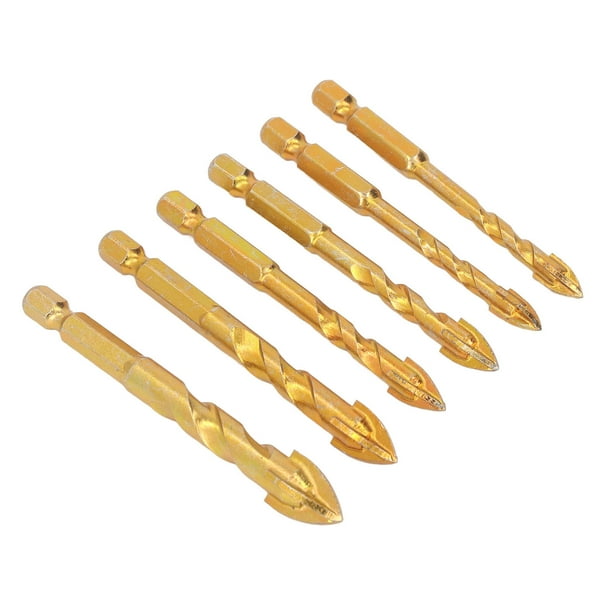 Carbide Drill Bit,6Pcs Cross Spearhead Drill Spear Head Bits Masonry ...