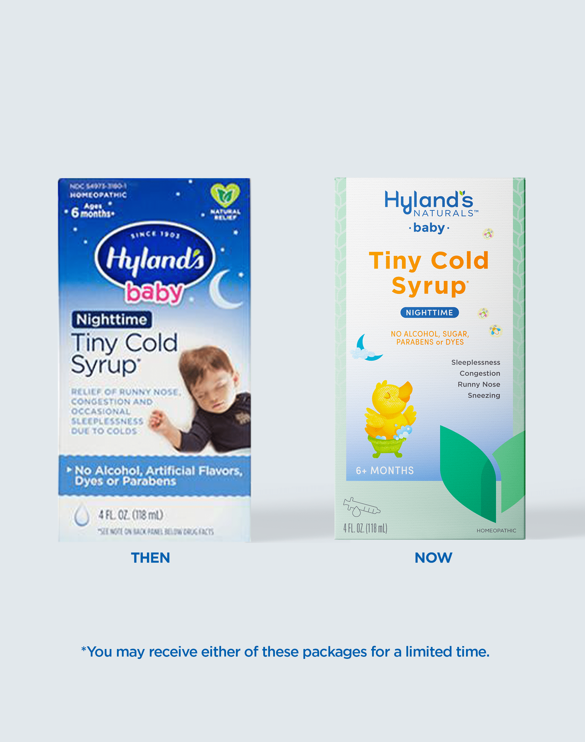 Hyland's Naturals Baby Nighttime Cold Syrup, Natural Relief of Runny ...