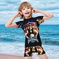 2PCS Boys Power Team Ran-,Ger2 Rash Guard Swimsuit Short Sleeve ...