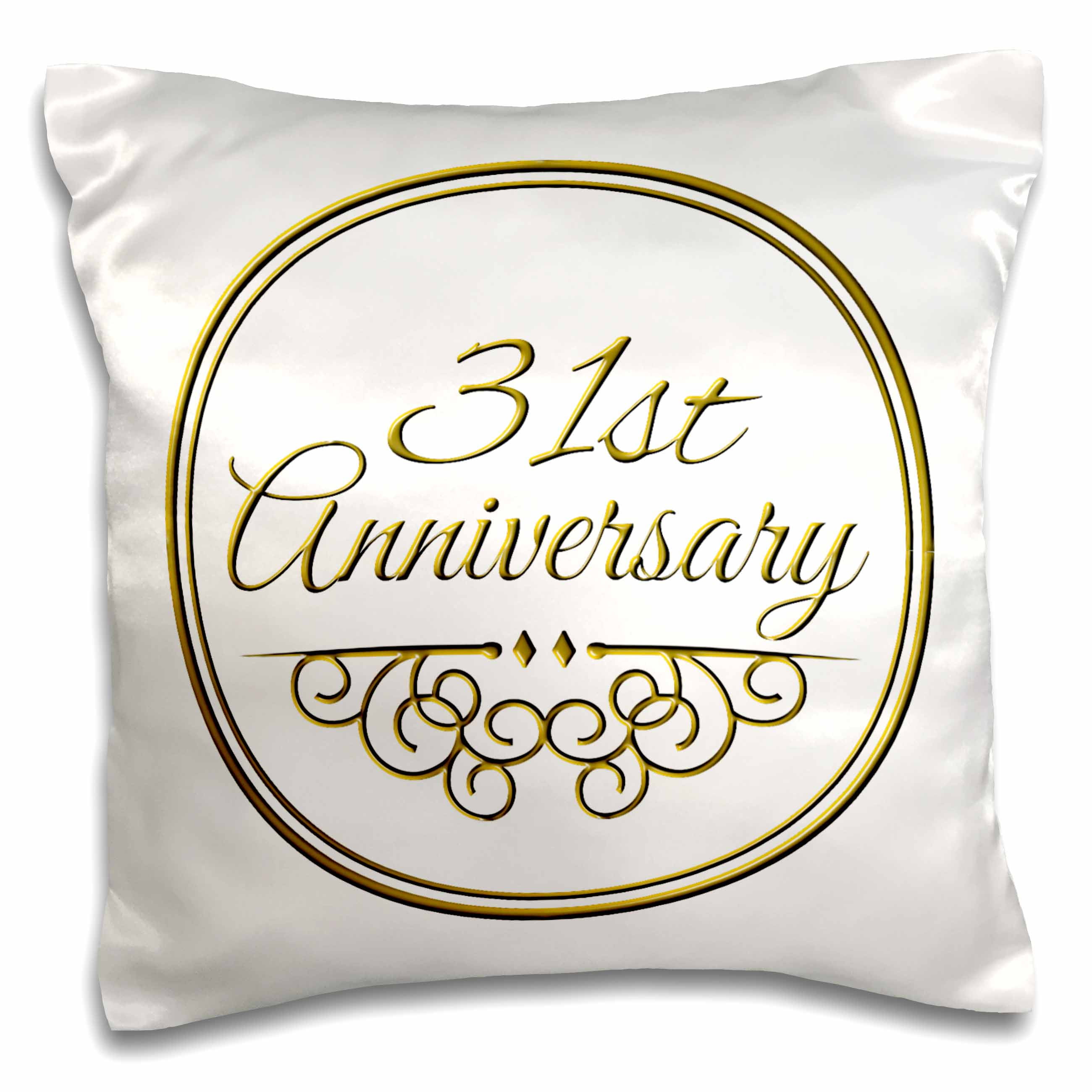 31st Anniversary gift - gold text for celebrating wedding anniversaries ...