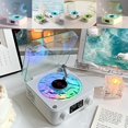 Vinyl Bluetooth Speaker, Portable Vintage Vinyl Record Player with 360 ...