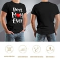 Best Mom Ever Men's HD Print Classic Short Sleeve T-Shirts Black Medium ...