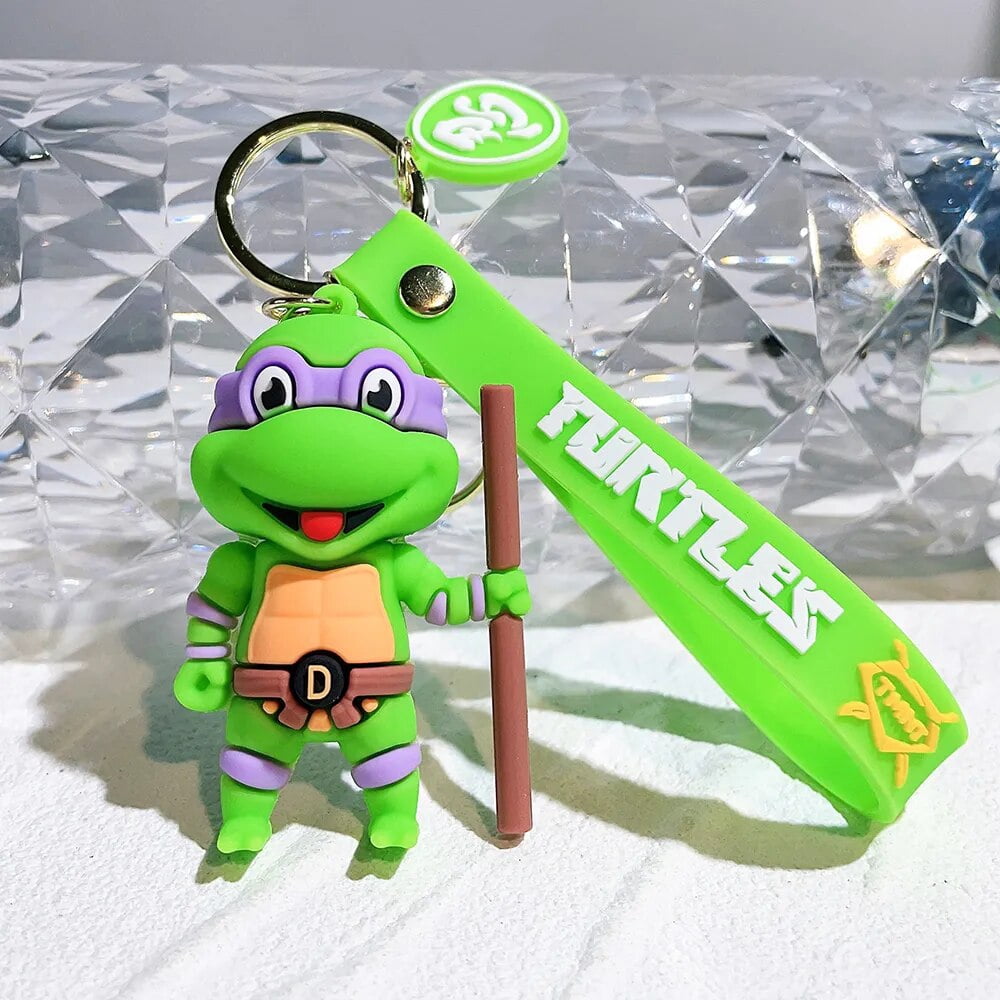 Anime Ninja Turtle Figure Keychain Teenage Mutant Ninja Turtles Raphael ...