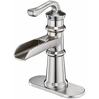 Aqua Vintage AE6RS8 6" Deck Mount Riser for Faucet, Brushed Nickel ...