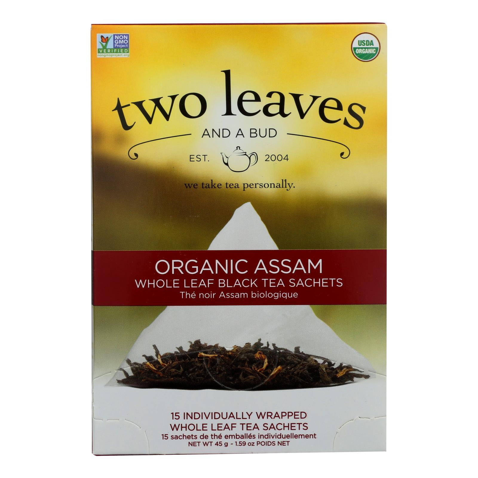 Two Leaves and A Bud Black Tea - Organic Assam - Case of 6 - 15 Bags ...