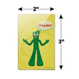 Who Me? - Gumby Clay Art Rectangle Acrylic Fridge Refrigerator Magnet ...