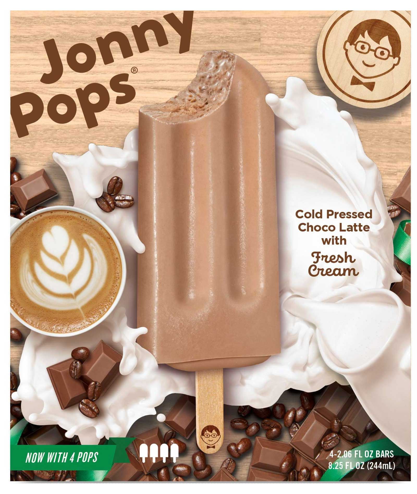 JonnyPops Cold Press Coffee Chocolate and Cream Smoothie Pops, 2.06 ...
