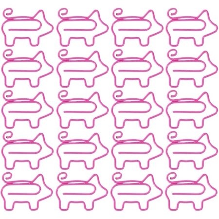 100 Pieces Pig Paperclip Funny Paper Clips Stationery Clips For School ...