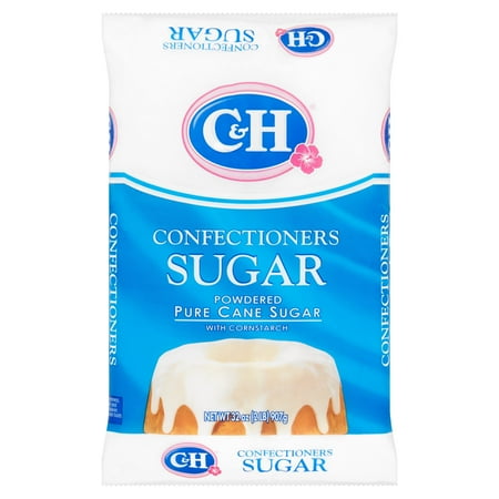 C&H Pure Cane Powdered Confectioners Sugar, 2 Lb - Walmart.com