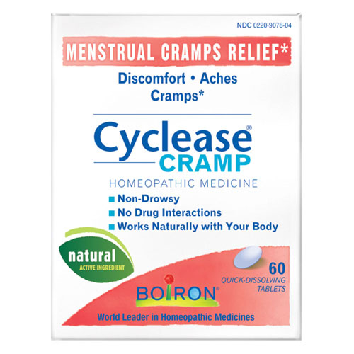 Suplemento Boiron Cyclease Cramp 60 comprimidos (paquete de 4 ...