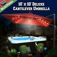Strong Camel Deluxe Off-Set, Hanging Roma, Solar Powered Umbrella, Tilt ...