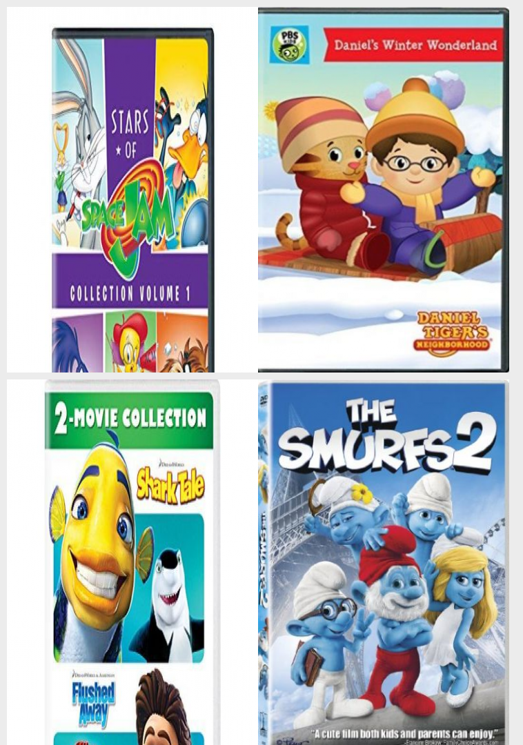 Children's 4 Pack DVD Bundle: Stars of Space Jam Collection Vol. 1 ...