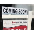 Yard DeSigns 5 Pack COMING SOON Sign Rider 6' x 24' Plastic Signs, 4mm ...
