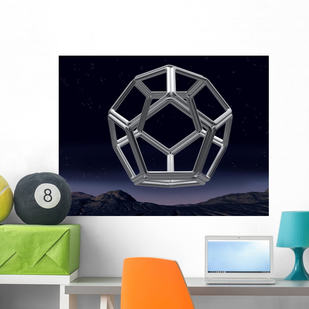 Impossible Dodecahedron Wall Mural by Wallmonkeys Peel and Stick ...