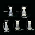 5Pcs Triangular Laboratory Flasks with Leakproof Cap Portable Clear ...