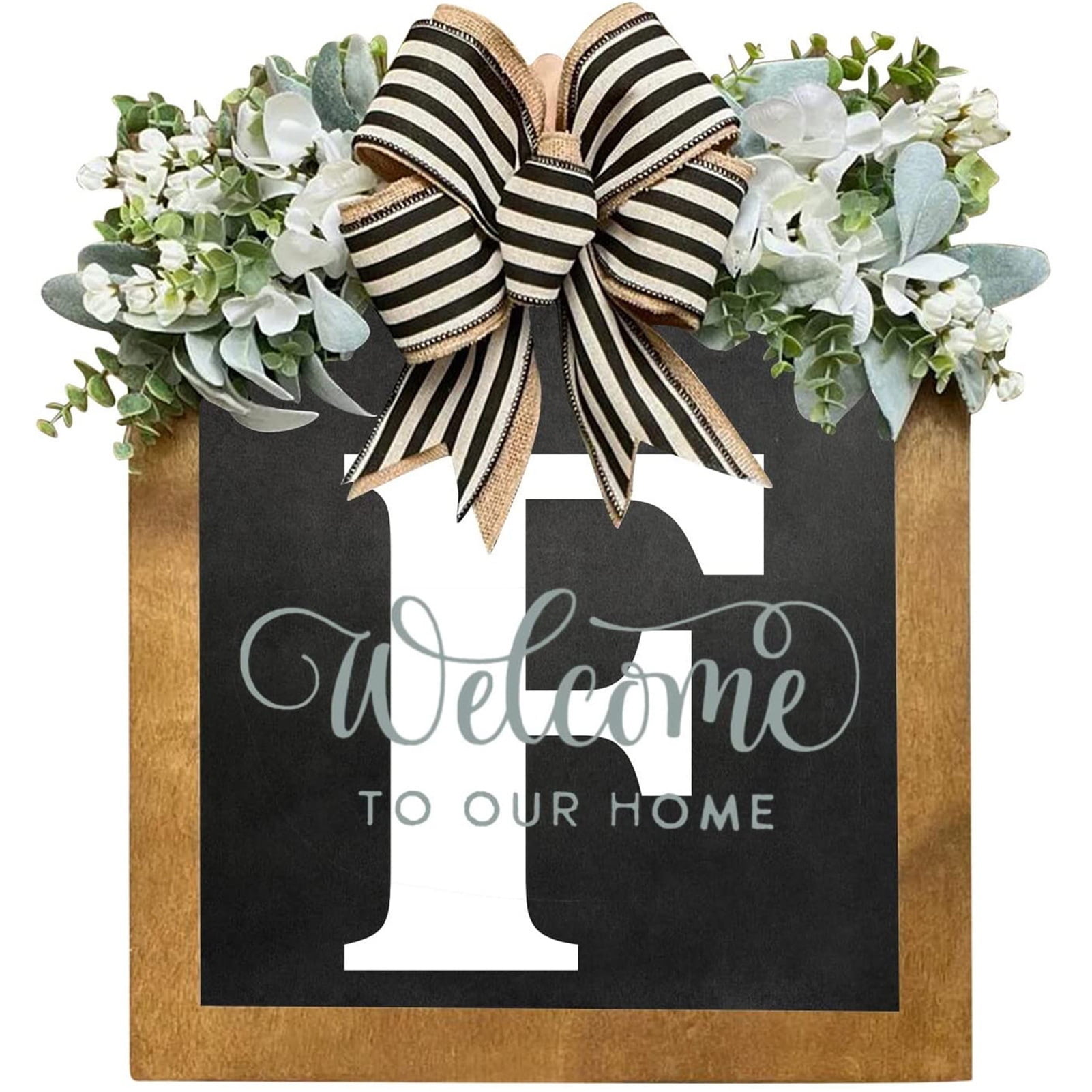 Door Sign for Home, Door Sign Wreath Easy to Hang Weather Resistant ...