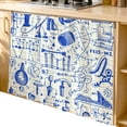 Abstract Physics Formula Cabinet Curtains 35" W x 35" L Equations Blue ...