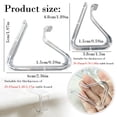 24pcs Transparent Clear Tablecloth Clips,Plastic Table Cloth Clips ...