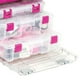 Caboodles Grab N Go Rack System Organizer w/ 3 Boxes & Storage, Magenta ...