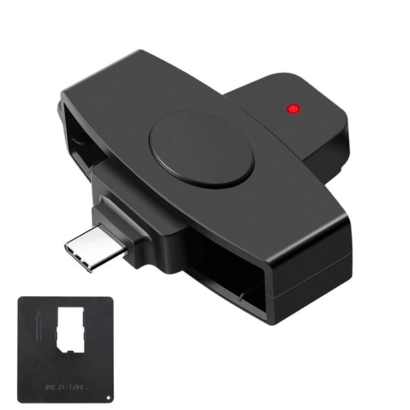 CAC Card Reader, USB C DOD Military Smart Card Reader Fits for Windows ...