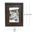Mainstays 4 x 6 Two-Tone Black Wood Picture Frames with Easel - 4 PC ...