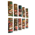 Zeckos 12 inch Wood Multicolor Tiki Mask Wall Hanging Art Set of 10 ...