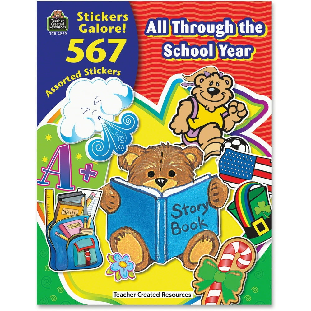 Teacher Created Resources, TCR4229, School Year Stickers Book, 567 ...